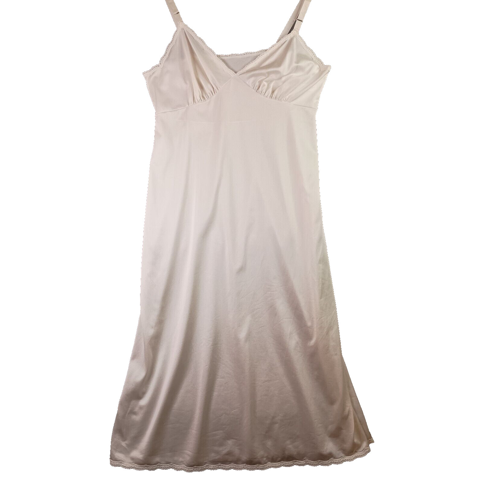 Adjustable Strap Full Slip Dress Gown Lingerie Women'… - Gem