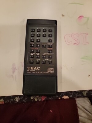 Teac RC-307 Remote Control - Demo, Free Shipping. No Battery Cover. | eBay