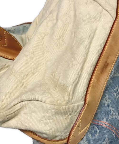 Louis Vuitton LV Shoulder Bag M93182 Sunshine Blue Denim Monogram Women ...