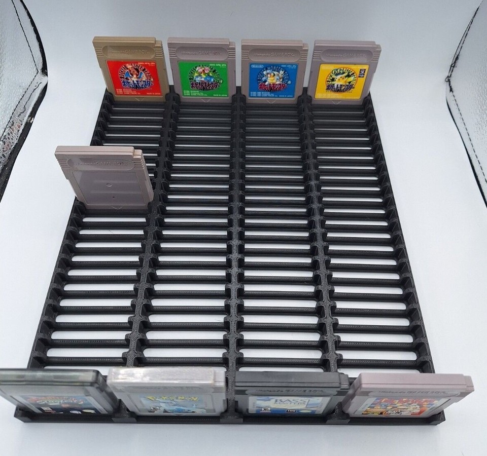 Game Boy Cartridge Storage Tray for Nintendo GB GBC GBA 100 Slots 3D ...