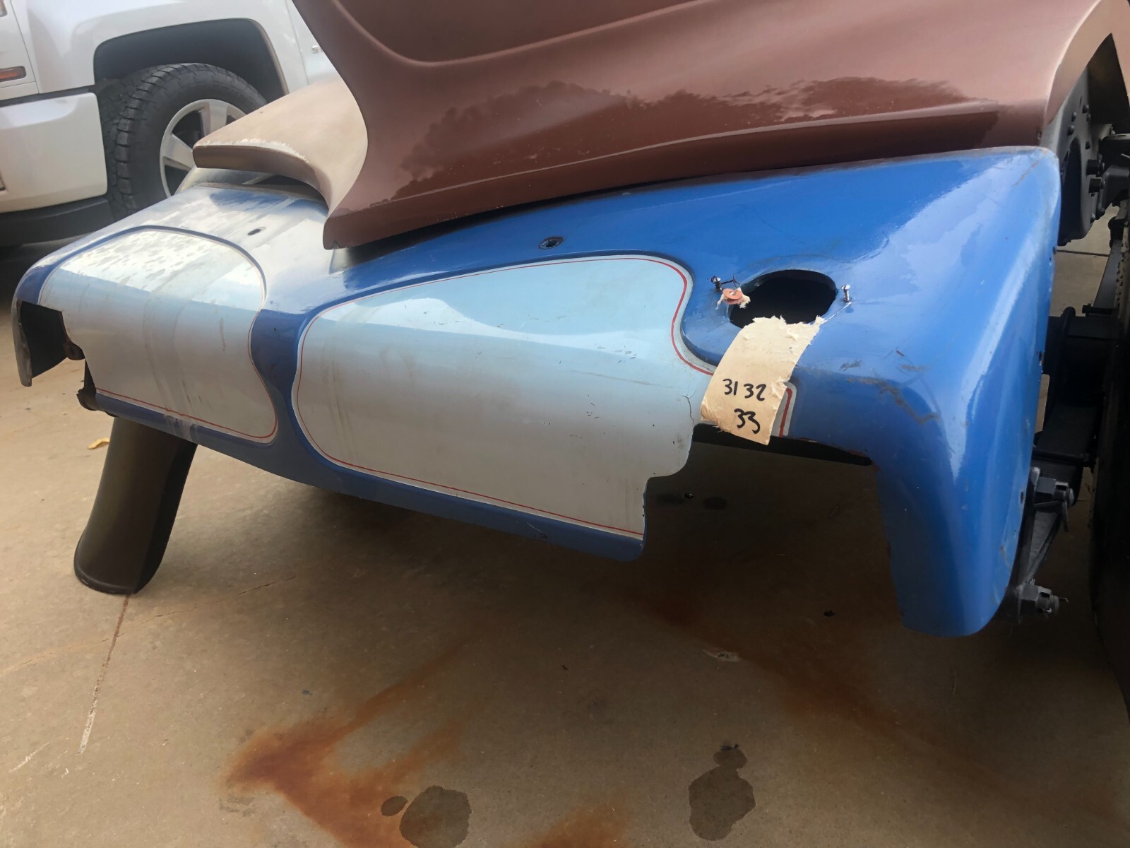 1931-33 Auburn Boat Tail Speedster Gas Tank Cover "Rear Pan" | eBay