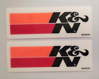 2x K&N DECAL STICKER | Truck Window Car Racing Air Filter Intake USA ...