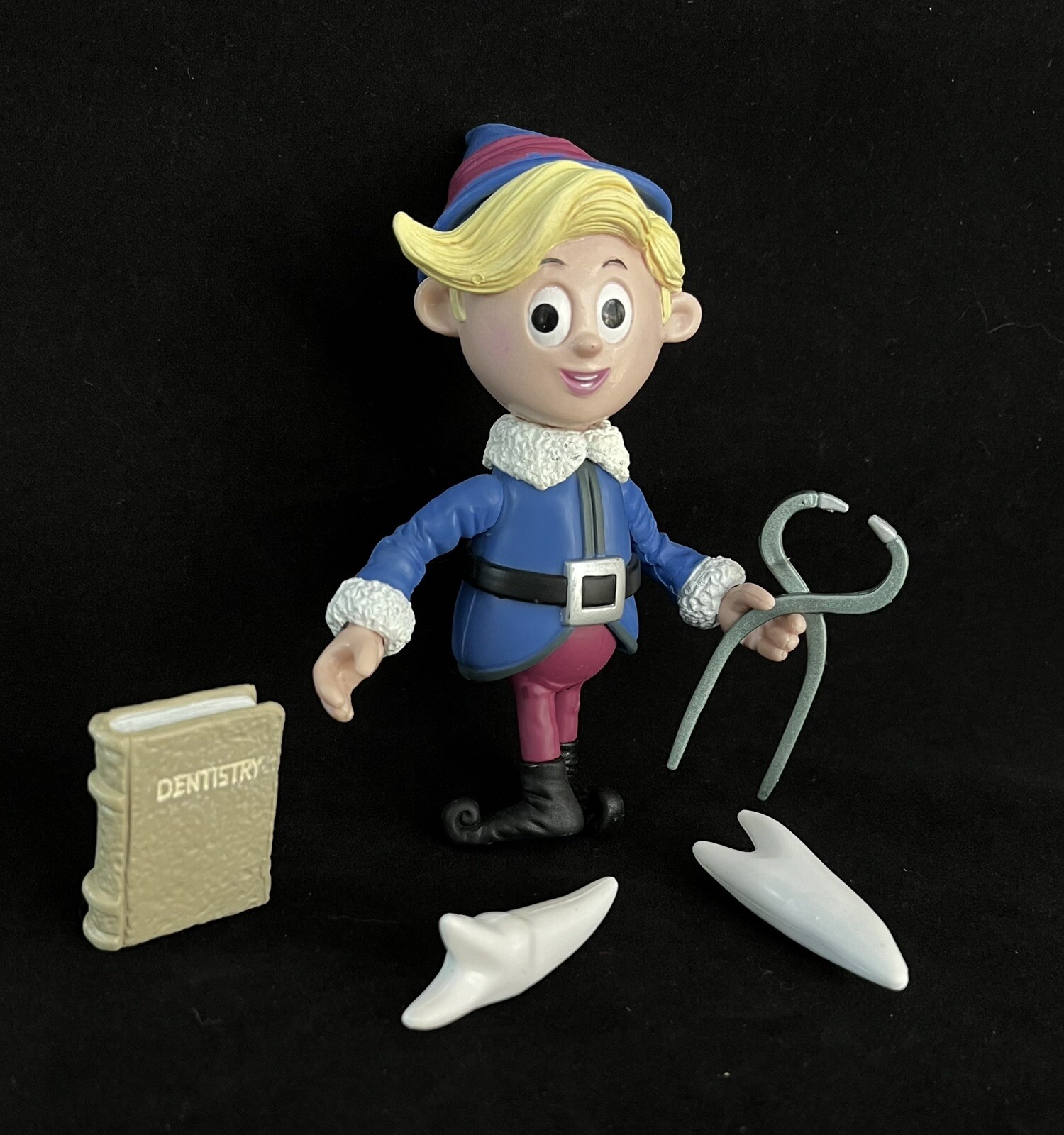 4" Memory Lane HERMEY DENTIST ELF Posable RUDOLPH Toy Book Bumbles ...