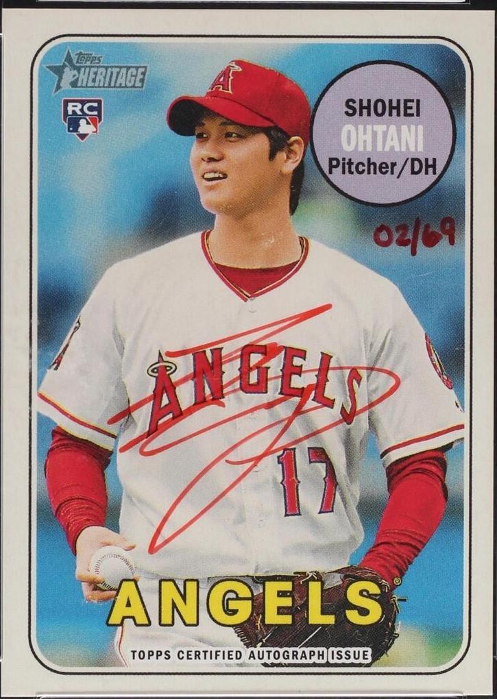 2018 Topps Heritage High Number - Real One Autographs Shohei Ohtani # ...