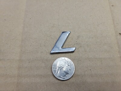 OEM "L" Chrome Individual Letter Lettering Emblem Badge Logo Nameplate ...