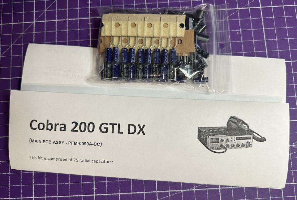 Cobra 200 GTL DX 75PC Electrolytic Capacitor Kit | eBay