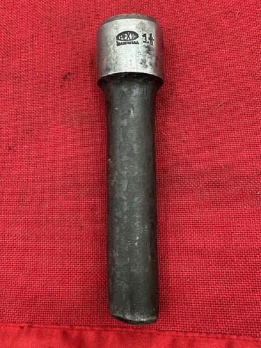 Vintage PEXTO TOOLS 1-1/8" ROUND Punch professional LEATHER GASKET WAD ...