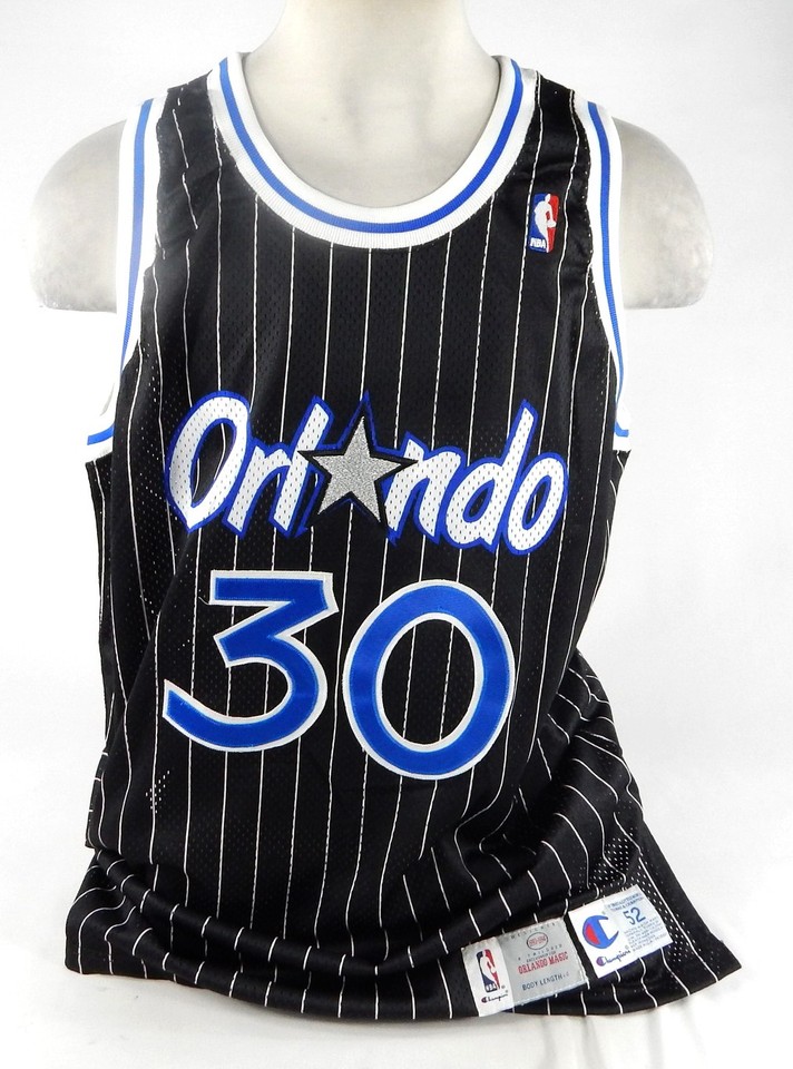 1993-94 Orlando Magic Tree Rollins #30 Game Issued Black Jersey 52 959 ...