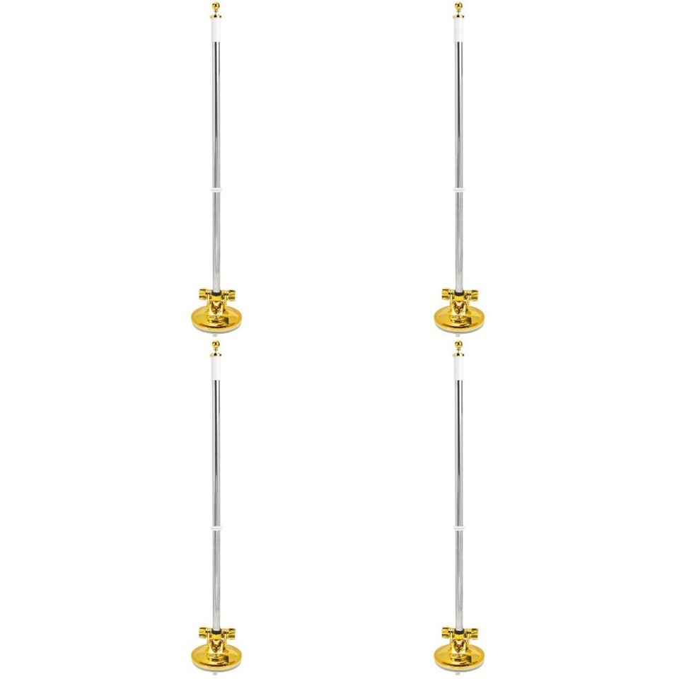 4 Count Universal Vehicle Flagpole Bracket Suction Cup Parade for Cars ...