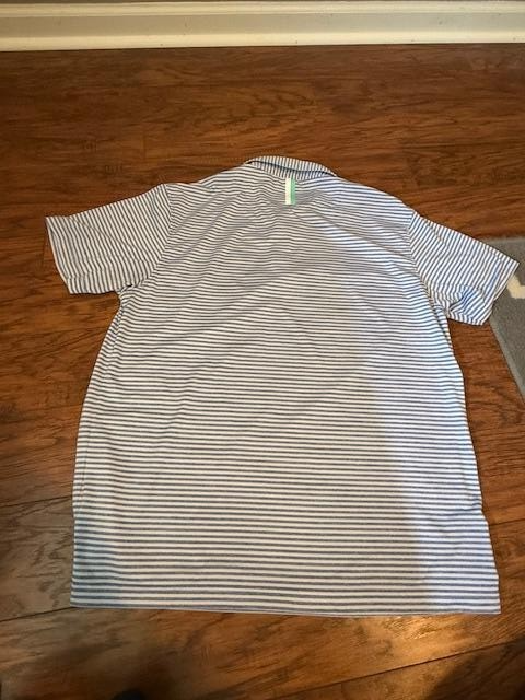 Rhoback High Noon Birdie Blue Mens Polo Shirt Golf sz Large * 25 YEAR ...