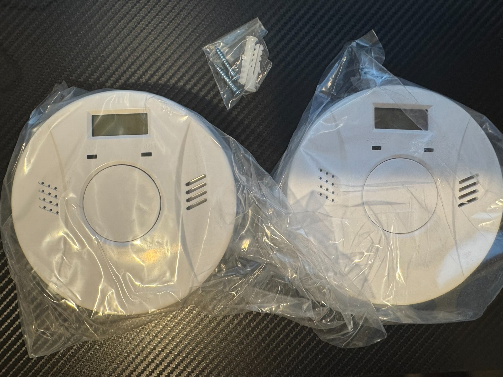 2 Pack smoke/ Carbon Monoxide Detectors & Monitor with LED Digital ...