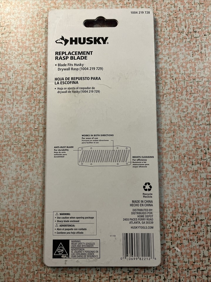 Husky Rasp Blade Replacement 6-In 82212 30699822126| eBay