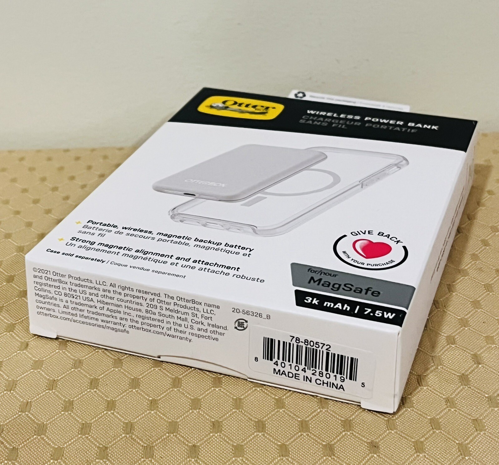 OtterBox Wireless Power Bank for MagSafe Portable Magnetic 3k mAh (7.5w ...