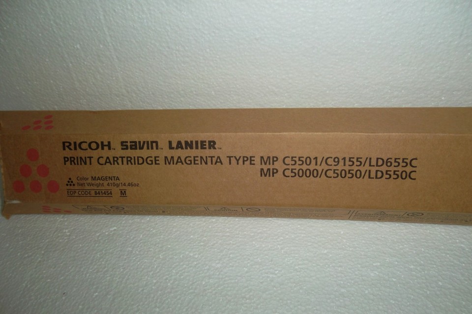 Ricoh Savin Type MP Toner Cartridge Magenta 841454 C5501 C9155 LD655C ...