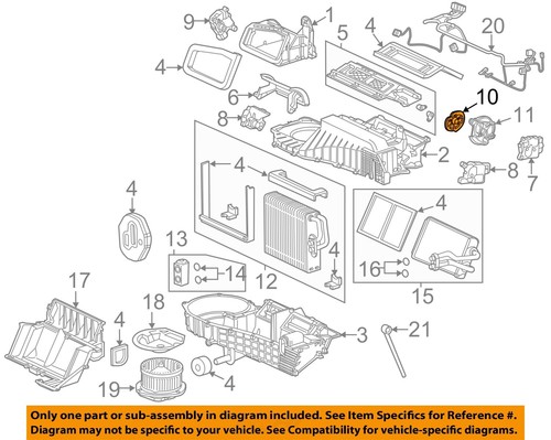 GM OEM 14-19 Corvette Evaporator Heater Components-Cam 22842072 | eBay