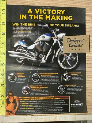 Victory Motorcycles 2006 Print Ad Advertisement: Win The Bike of Your ...