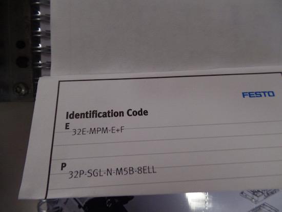 FESTO MULTIPIN VALVE TERMINAL CODE E: 32E-MPM-E+F / P: 32P-SGL-N-M5B ...