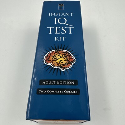 Instant IQ TEST KIT Adult Edition Two Complete Quizzes New In Box | eBay