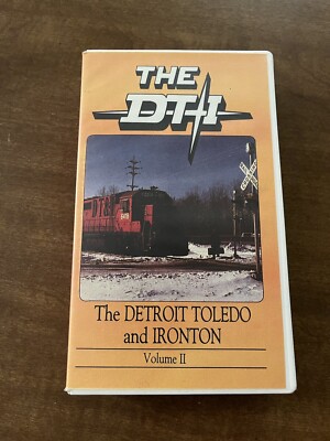Vntg VHS Tape DTI Detroit Toledo Ironton Volume 2 Green Frog Railroad ...