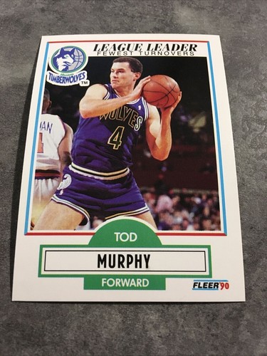 Tod Murphy Timberwolves 1990-91 Fleer League Leader #115 | eBay