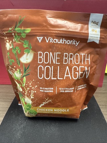 Vitauthority Bone Broth Collagen Chicken Noodle 15 Servings 10.9 Oz | eBay