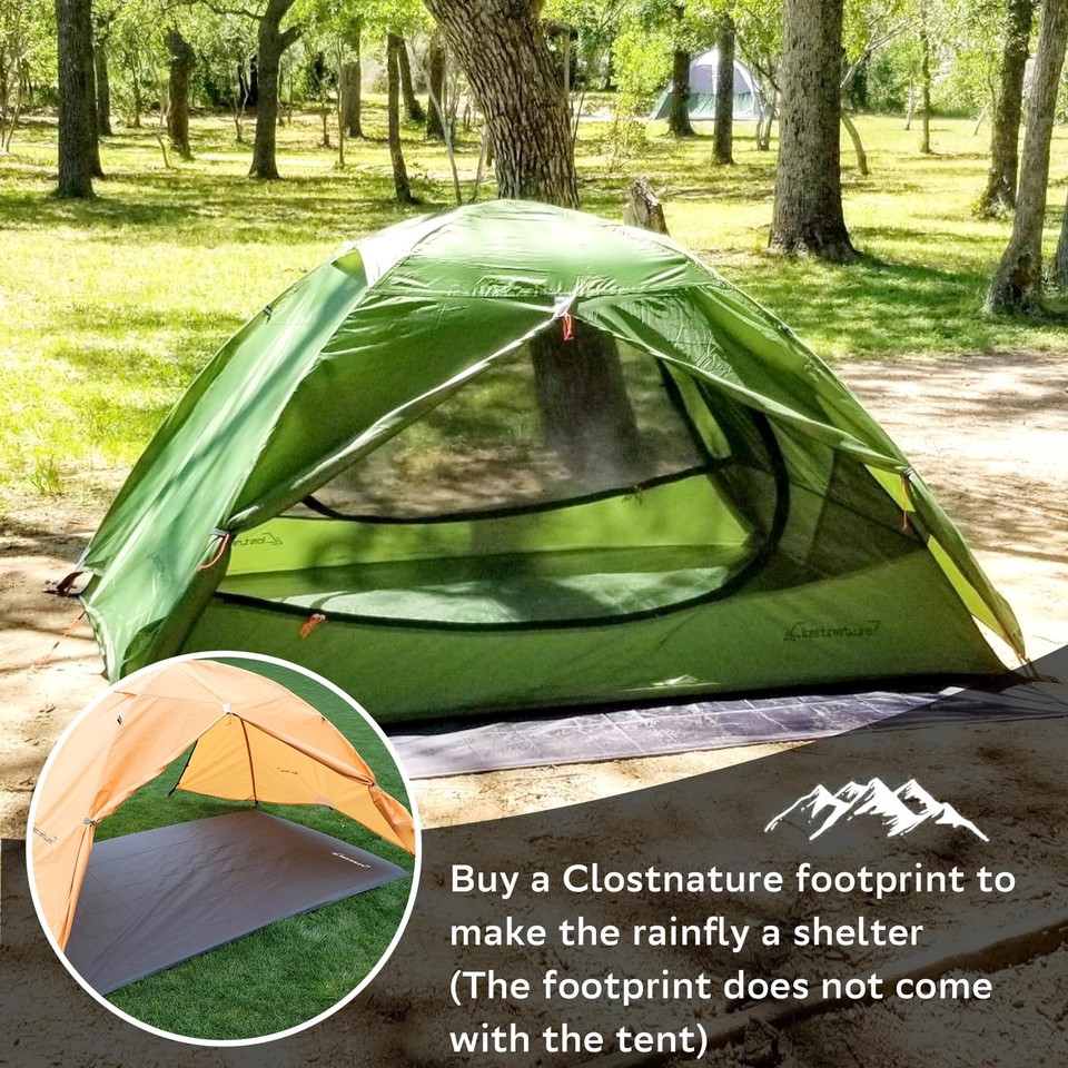 Crux Lightweight Tent for Backpacking - 2 Person Ultralight Backpacking ...