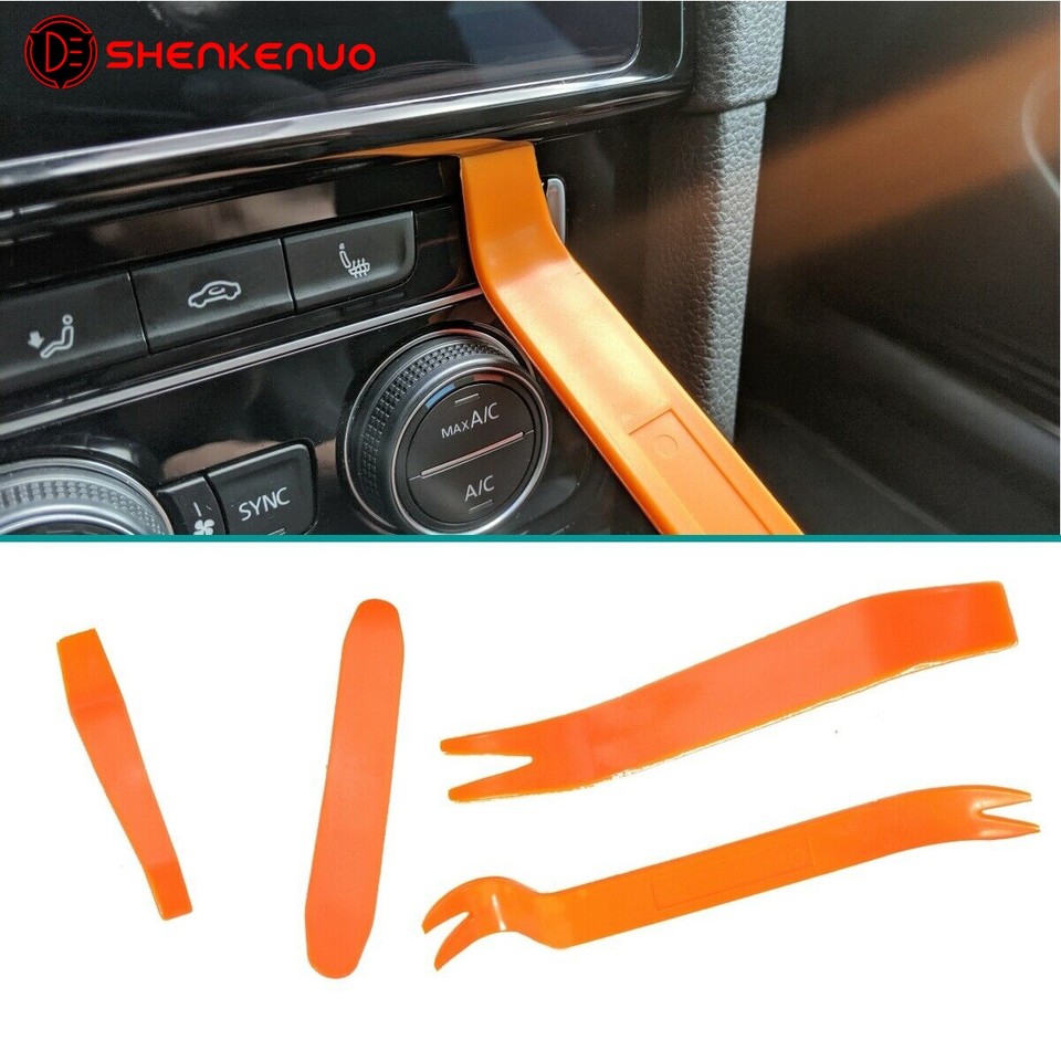 4Pc Car Door Trim Removal Tools Auto Panel Clip Dash Interior Body Open Pry Kit | eBay