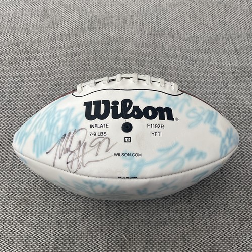 Michael Strahan autographed signed NY Giants football 30+ autos | eBay