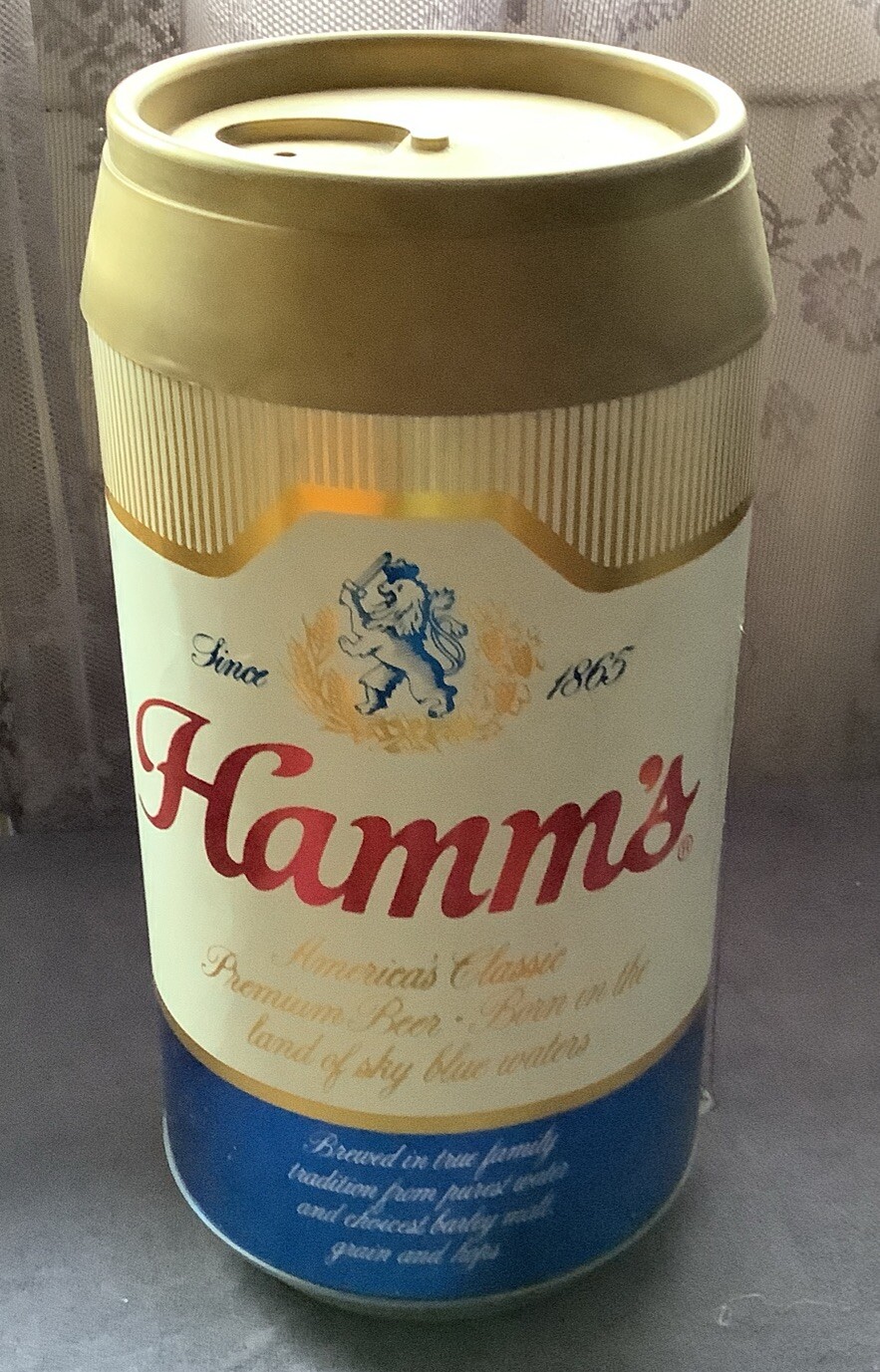 Vintage Hamm’s Beer can Hanging Display Not Complete Just The Can 15 ...