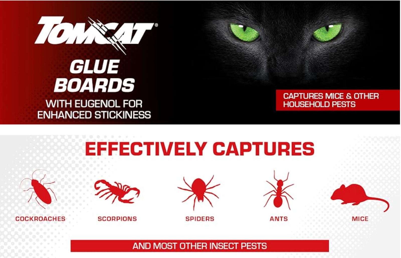 Tomcat Glue Boards with Immediate Grip Glue, Ready-To-Use, 8 Traps - 2 ...