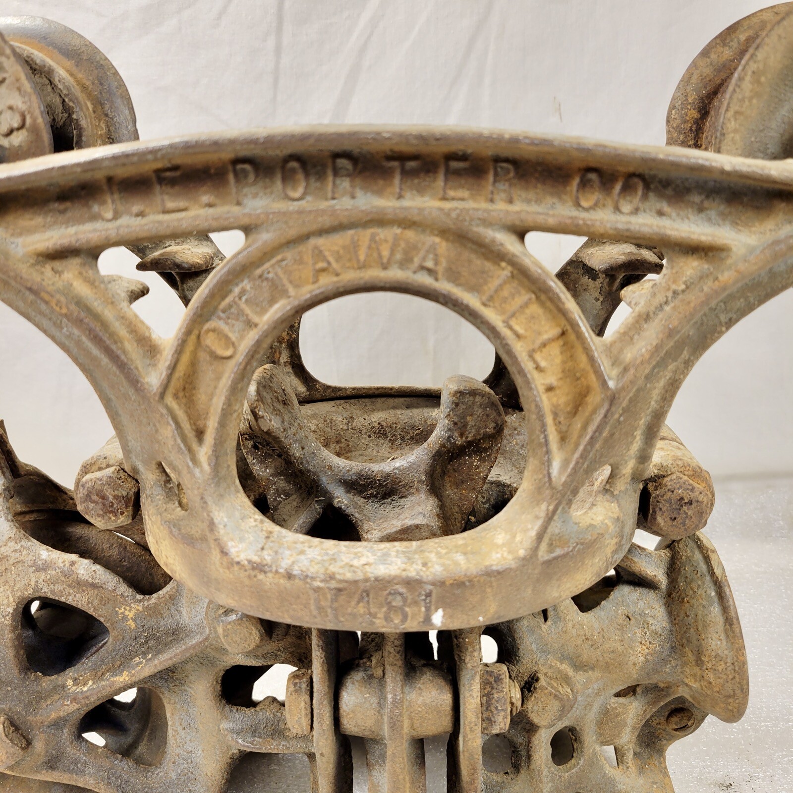 Vintage Cast Iron J. E. Porter Hay Trolley Ottawa ILL. H481 & H482 | eBay