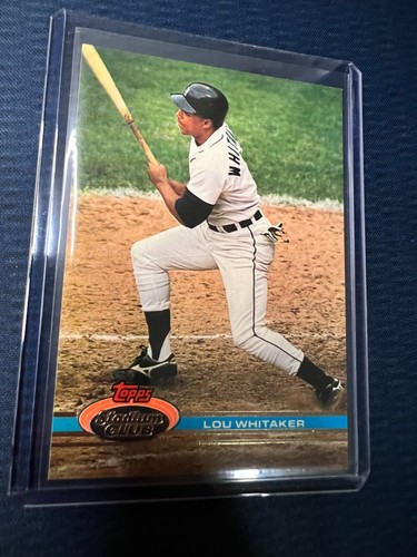 1991 TOPPS STADIUM CLUB LOU WHITAKER DETROIT TIGERS CARD #101 ...