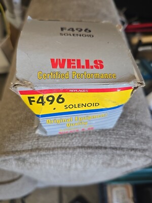 WELLS F496 Heavy Duty (FORD) 12 V Starter Solenoid New in Box | eBay