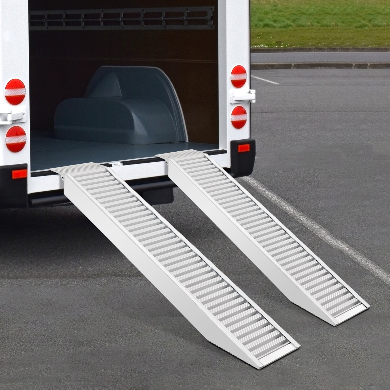 Heavy-duty Trailer Ramp Lightweight Universal Vehicle Loading Ramp ...