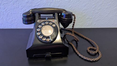 Late 1940s Black Bakelite Call Exchange Telephone – GPO Model 312 with ...