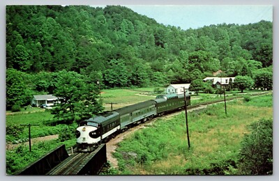 Southwest 6138 Combine-Coach Dome-Coach Near Old Fort NC Postcard c1970 ...