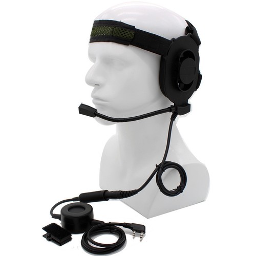 Z Tactical Bowman Elite II Big PTT Headset for Kenwood Radio Baofeng UV ...