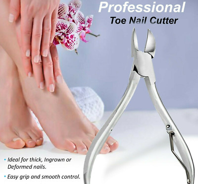 PROFESSIONAL TOE NAIL CLIPPERS CUTTERS INGROWN TOENAIL TOOLS FOR THICK ...