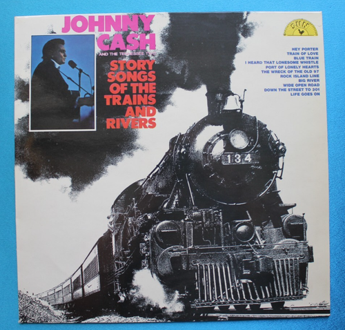 Johnny Cash-Story Songs of the Trains and Rivers-1969 Country NM-/E | eBay
