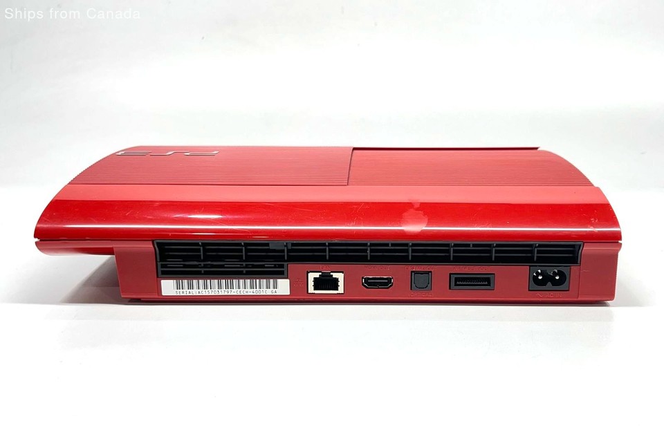 250GB Sony PlayStation 3 Super Slim - CECH-4001C - Garnet Red Edition | eBay