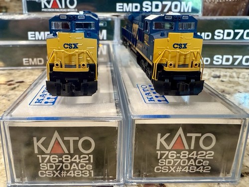 2 N Scale Kato SD70ACe CSX #4831 & #4842 DCC Ready/NIB | eBay