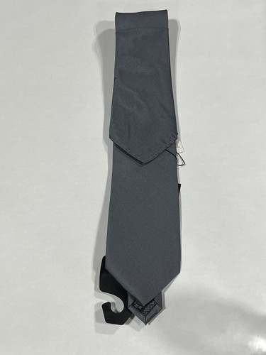 Mens Angelo Rossi Gray Hand Made Tie With Matching Pocket Square NEW | eBay