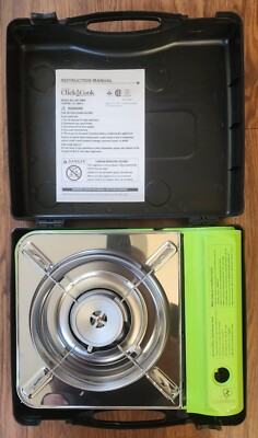 NEW Bella Tavola Click 2 Cook Butane Stainless Portable Stove BT-5000-G ...