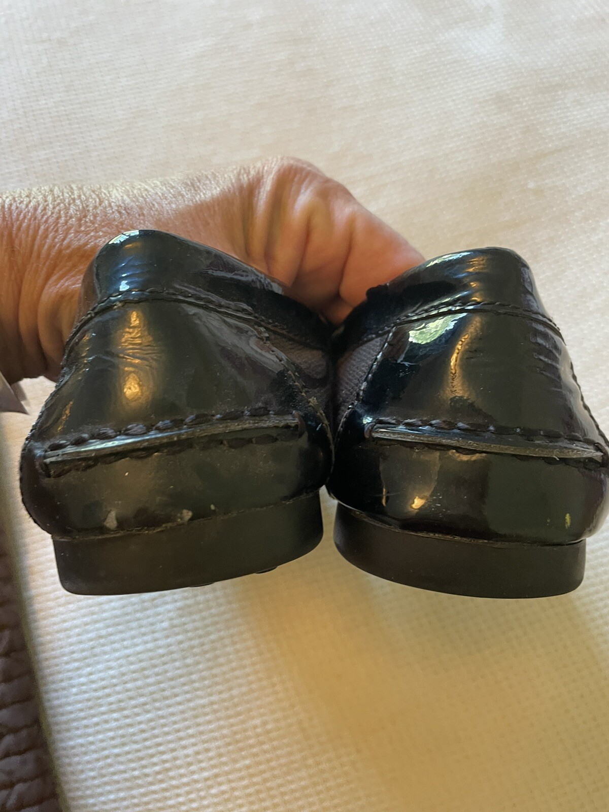 Coach Fortunata 7B Loafer Signature C Black Patent Le… - Gem