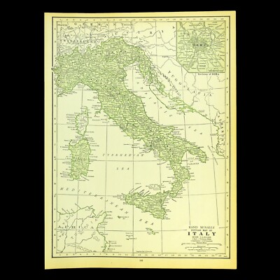 Europe - Vintage Italy Map