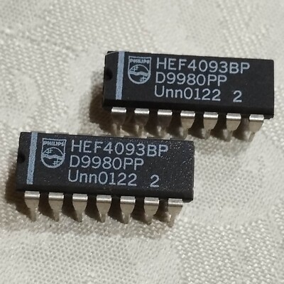 HEF4093BP Circuit intégré HEF 4093 BP Lot 2 Pcs IC8 | eBay