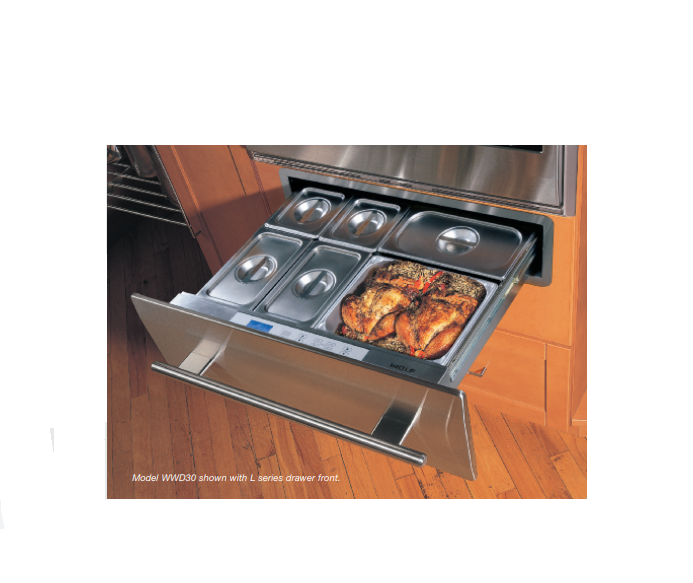 Wolf WWD30 30 Inch Warming Drawer with 1.6 Cu.Ft. Capacity in Panel ...