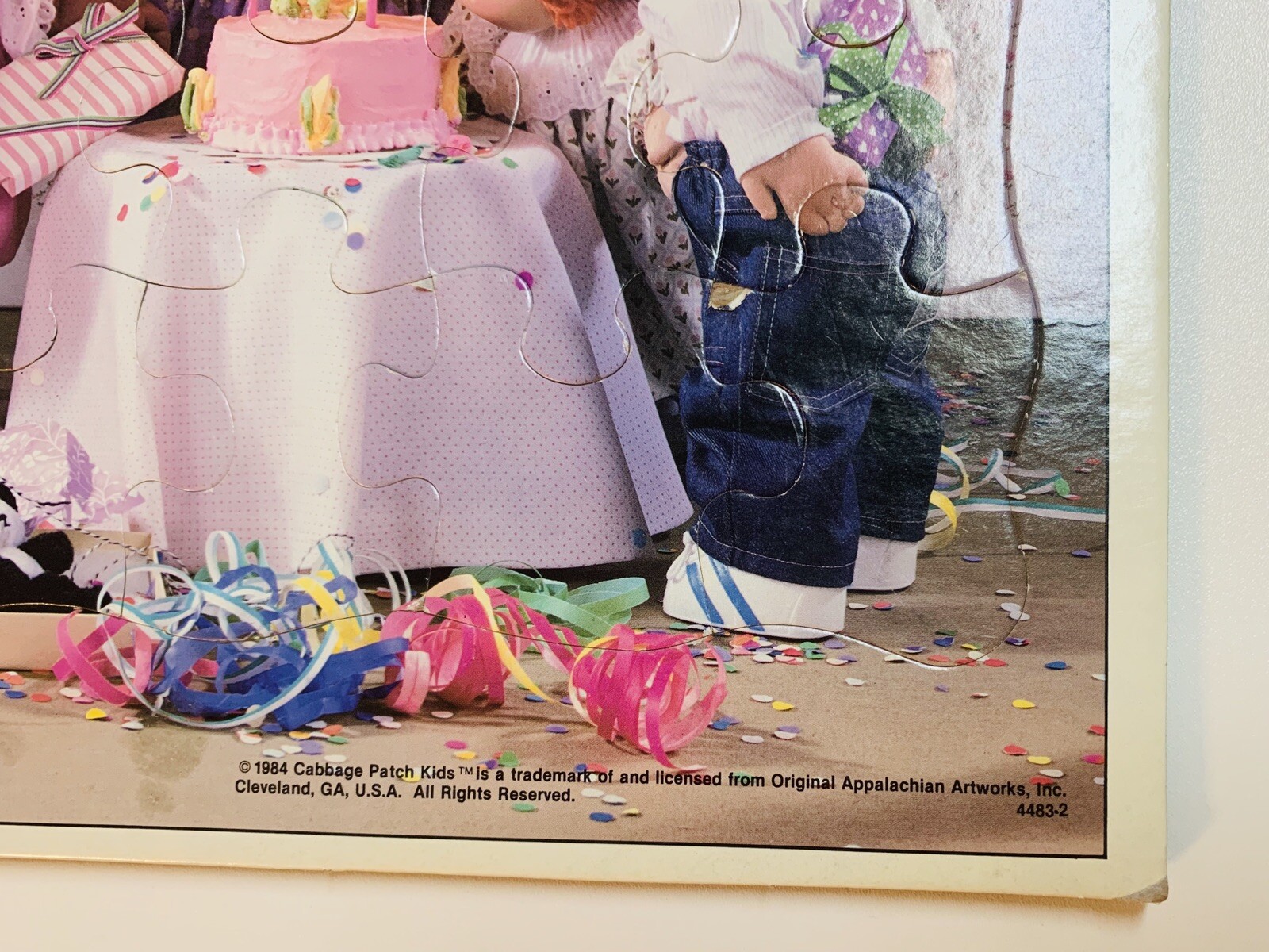 Vintage 1984 Cabbage Patch Kids 25 Piece Puzzle • Happy Birthday • MB ...