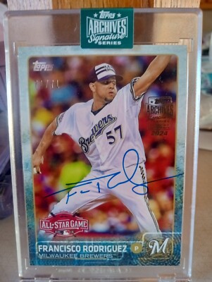 2024 Topps Archive Signature Series Francisco Rodriguez 71/71!!! Book ...