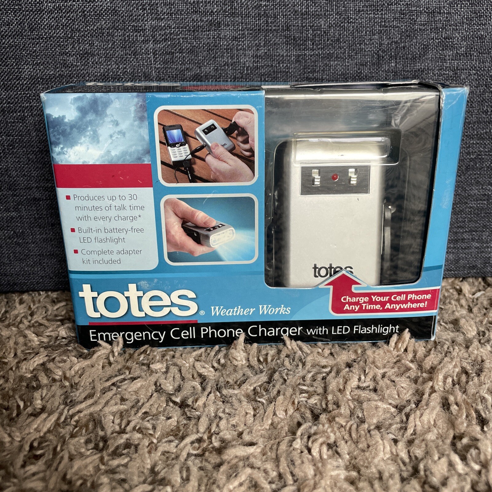 Totes Emergency Cell Phone Charger With LED Flashlight for sale online ...